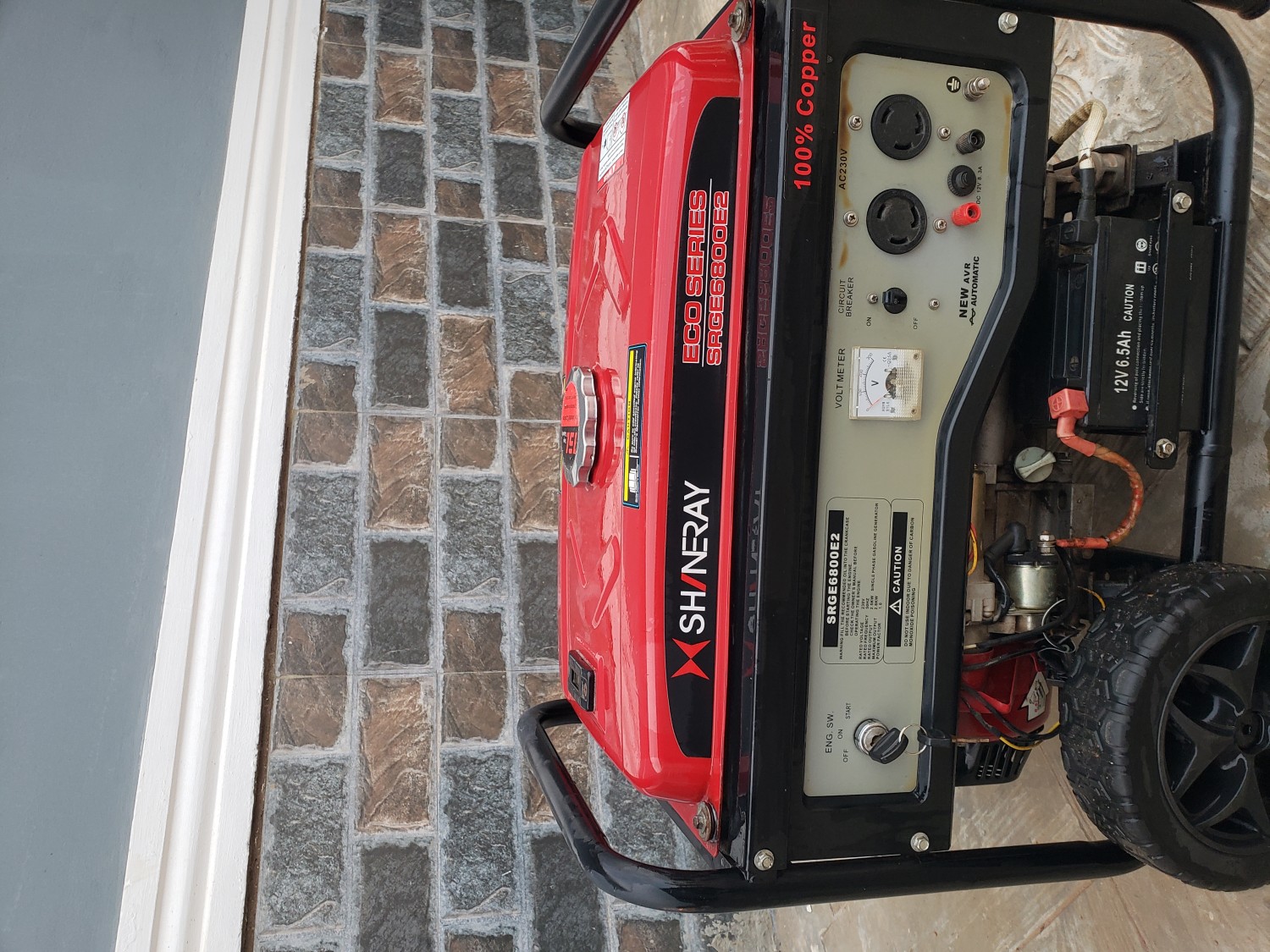 SHINERAY ECO SERIES SRGE6800E2 2.8KW KEY STARTER GENERATOR